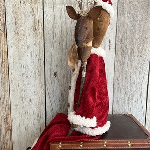 PDF Sewing Pattern - Primitive Santa Claus Doll - Santa With Hobby ...