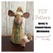 PDF Sewing Pattern - Primitive Christmas Mouse - Folk Art Mice - Santa ...