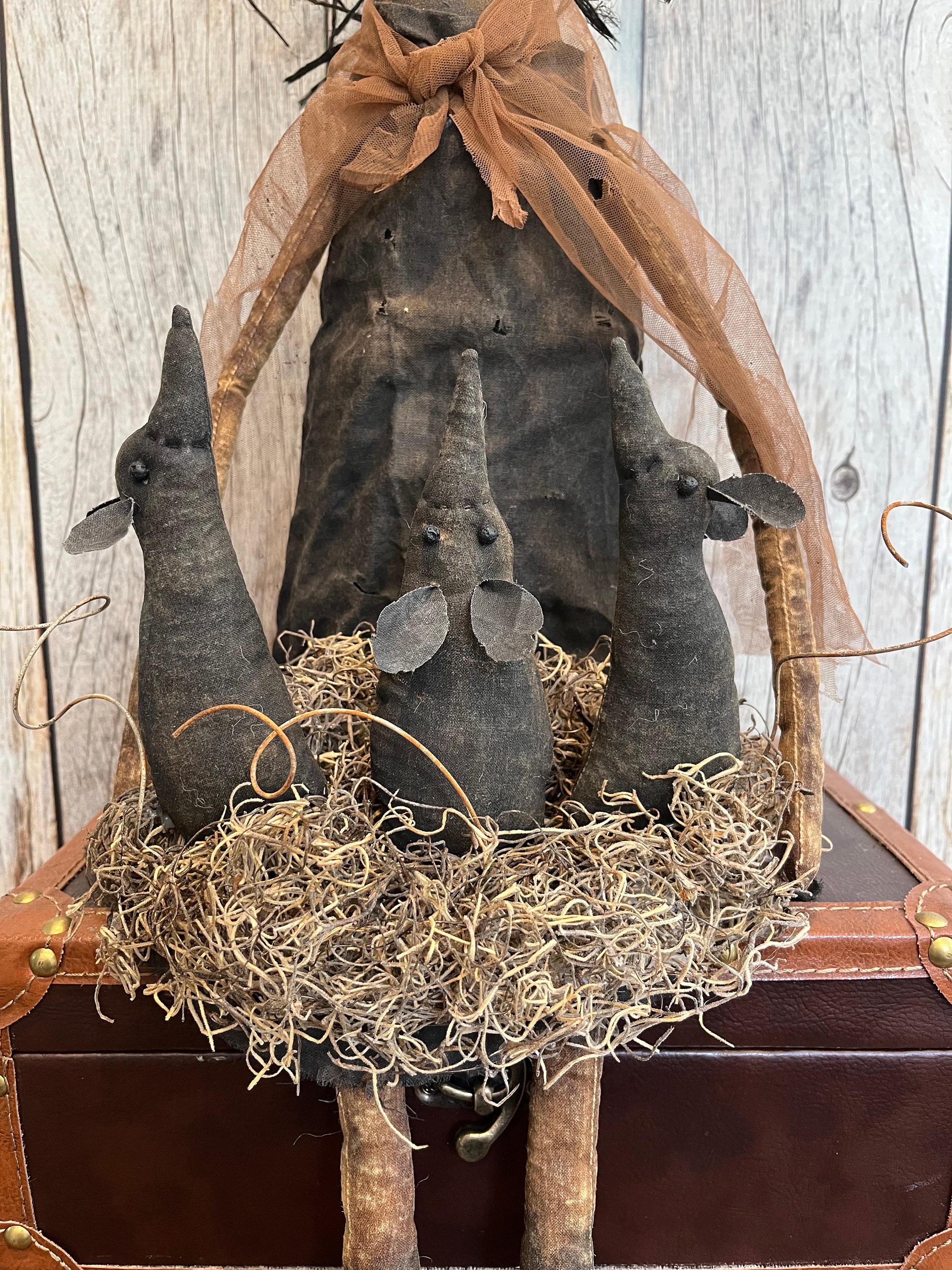 PDF Sewing Pattern Primitive Witch With Baby Rats Folk Art - Etsy