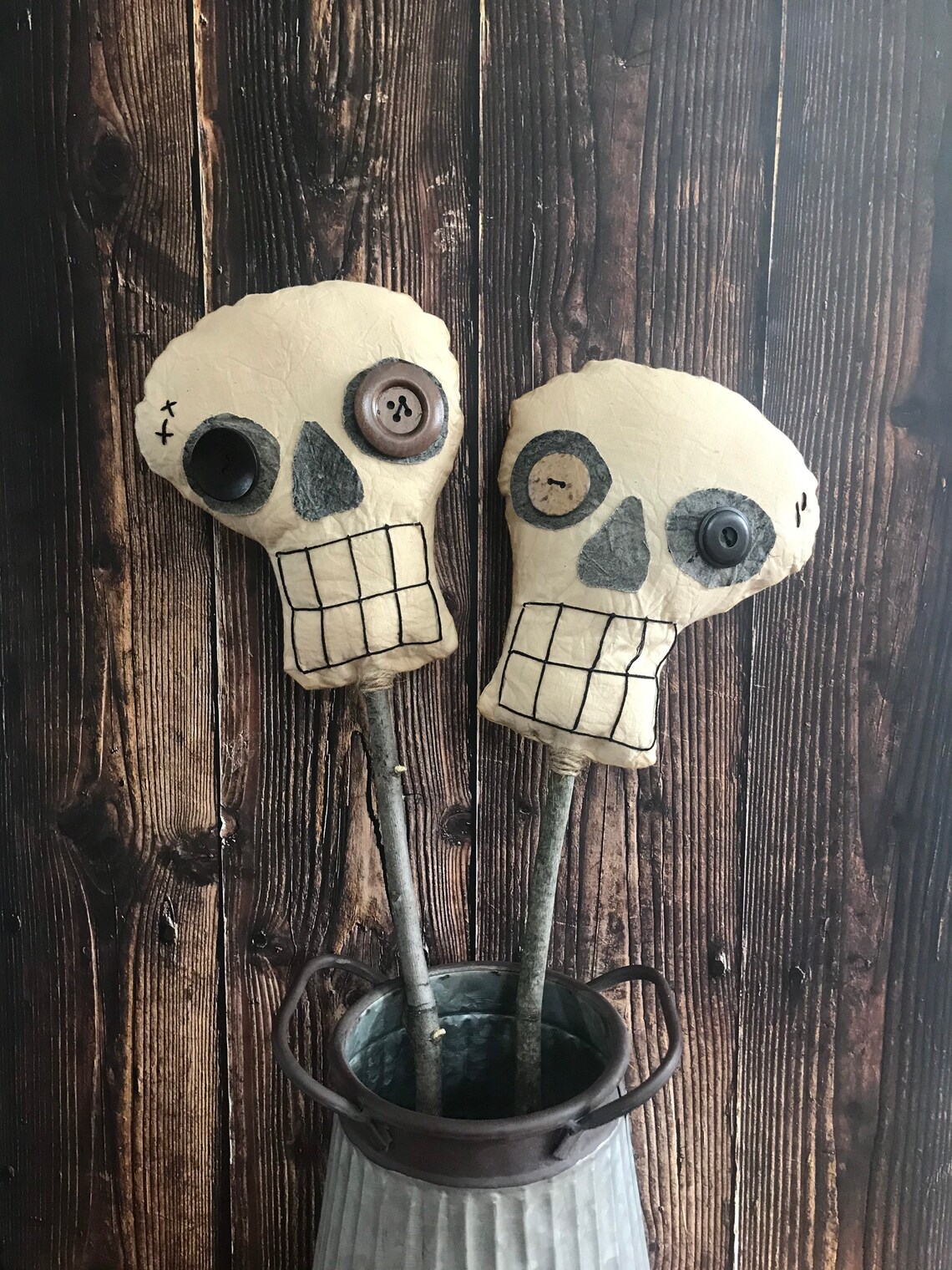 2 Primitive Skull Crock Fillers Primitive Skeleton Head | Etsy