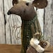 PDF Sewing Pattern - Primitive Christmas Mouse - Folk Art Mice - Santa ...