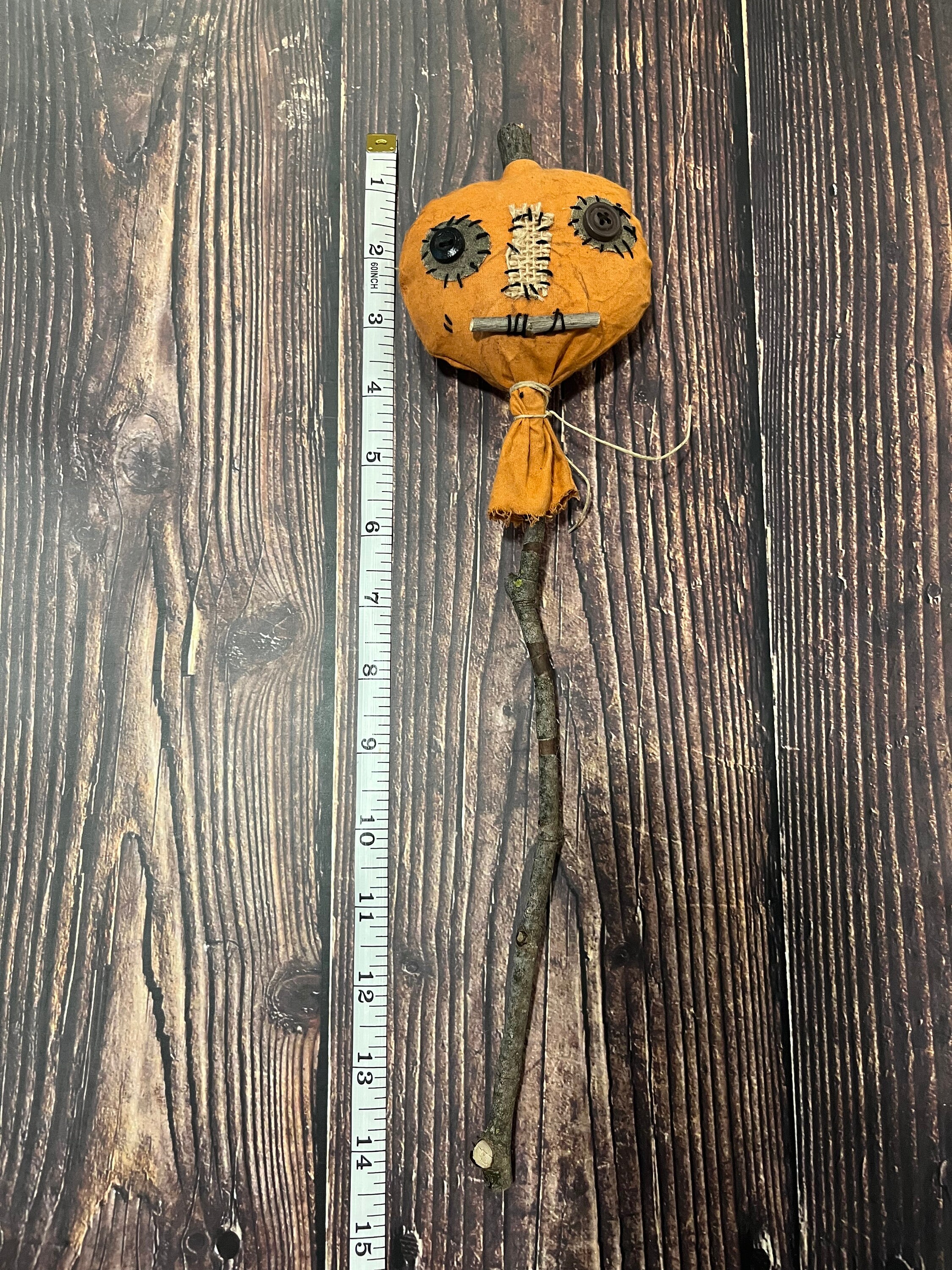 Mini Primitive Pumpkin Head Crock Pokes Rustic Pumpkins on - Etsy