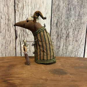 PDF Sewing Pattern - Primitive Christmas Mouse - Folk Art Mice - Santa ...