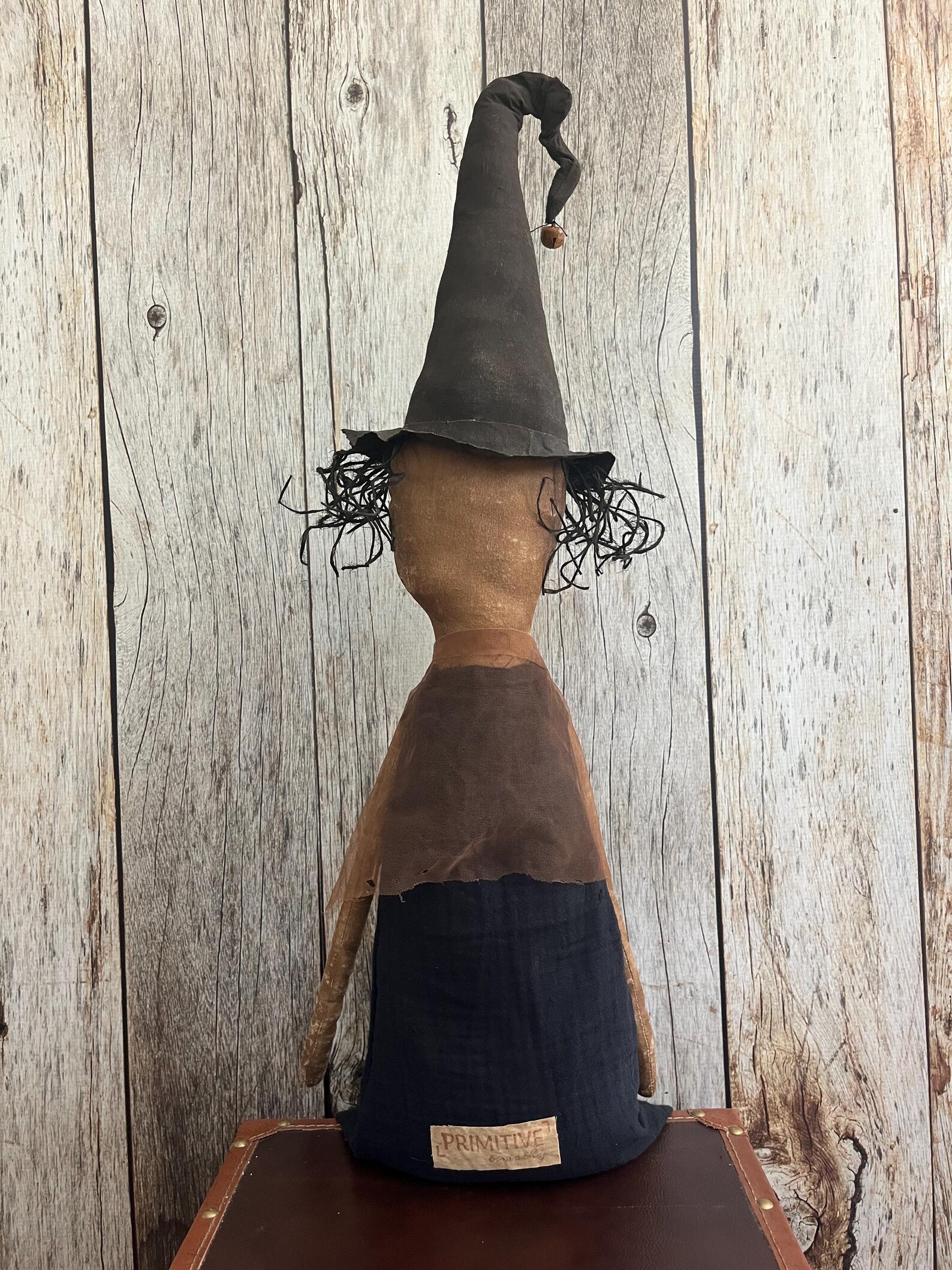 Primitive Witch Doll - Handmade Folk Art Doll - Whimsical Halloween ...
