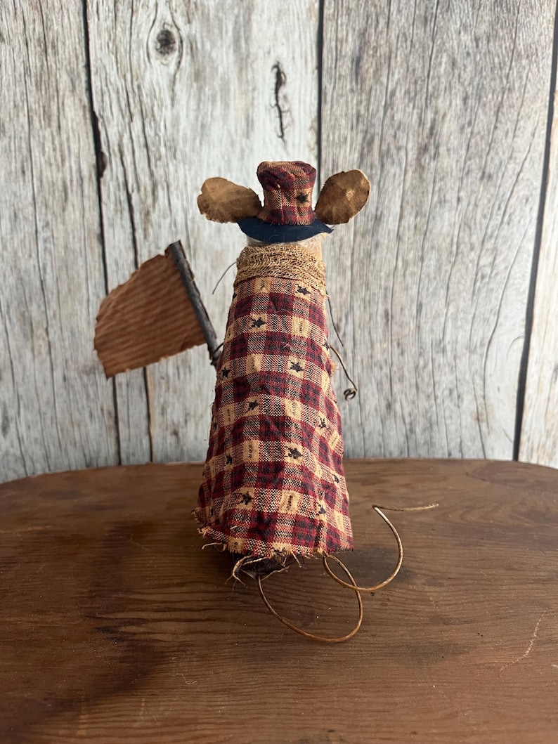 PDF Sewing Pattern - Primitive Patriotic Mouse - Independence Day Decor ...