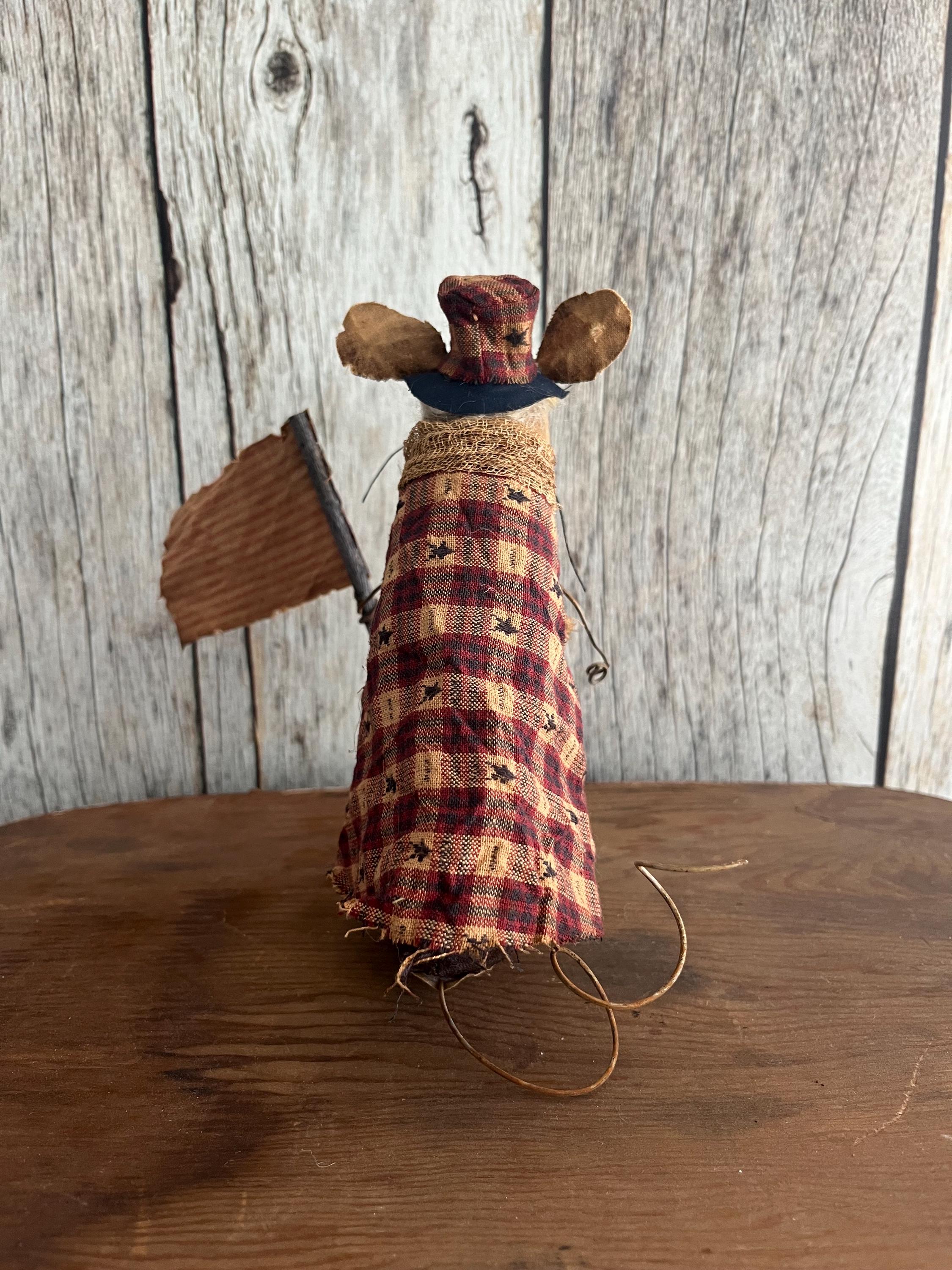 PDF Sewing Pattern - Primitive Patriotic Mouse - Independence Day Decor ...