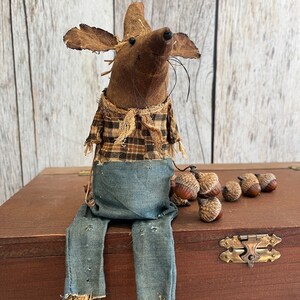 PDF Sewing Pattern - Primitive Scarecrow Mouse - Fall Mantle Decor ...