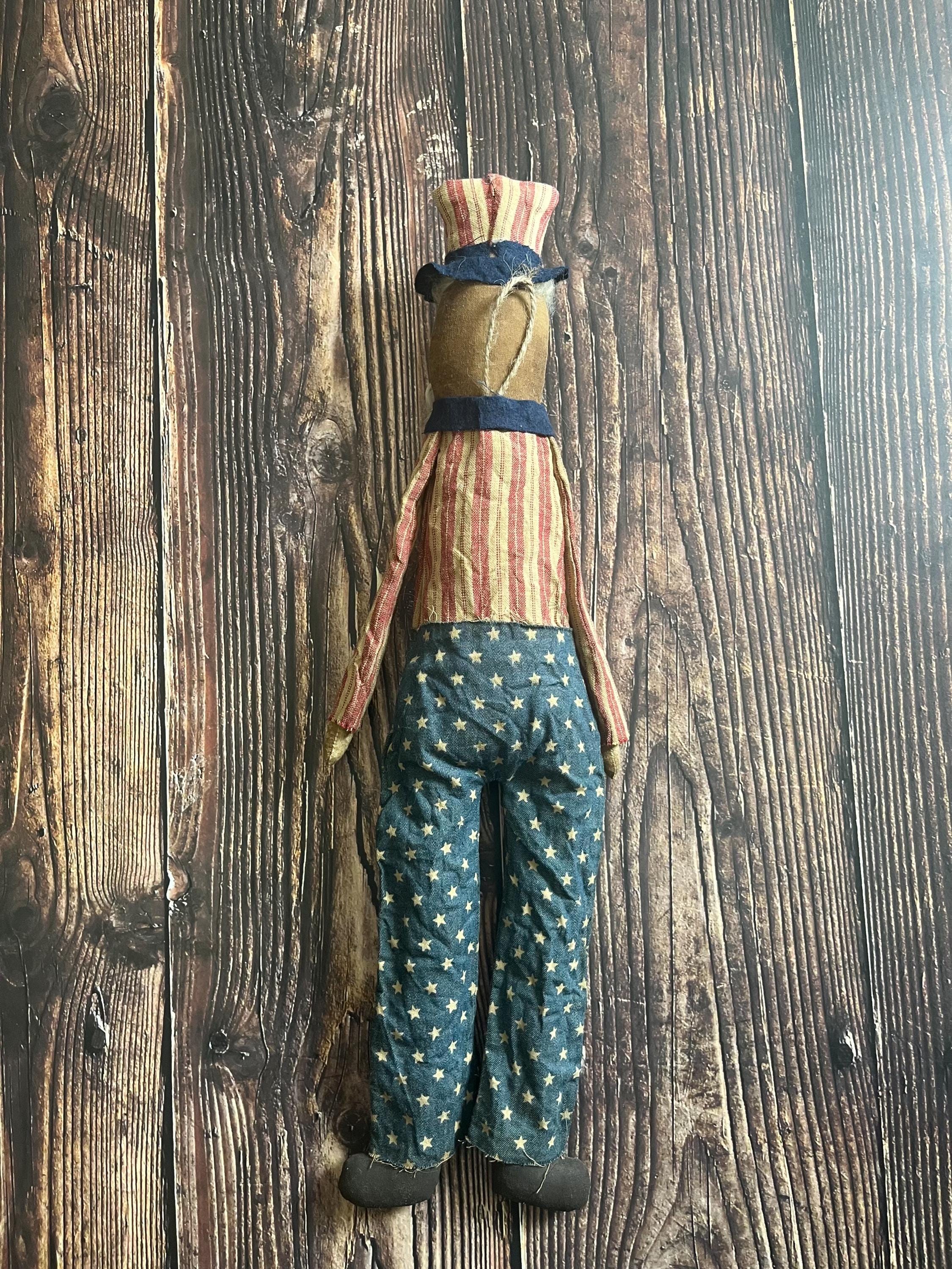 PDF Sewing Pattern - Primitive Uncle Sam Garland - Patriotic Door ...