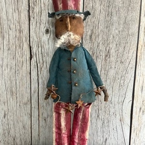 PDF Sewing Pattern - Primitive Uncle Sam - 4th of July Decor ...