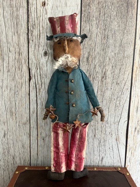 PDF Sewing Pattern - Primitive Uncle Sam - 4th of July Decor ...