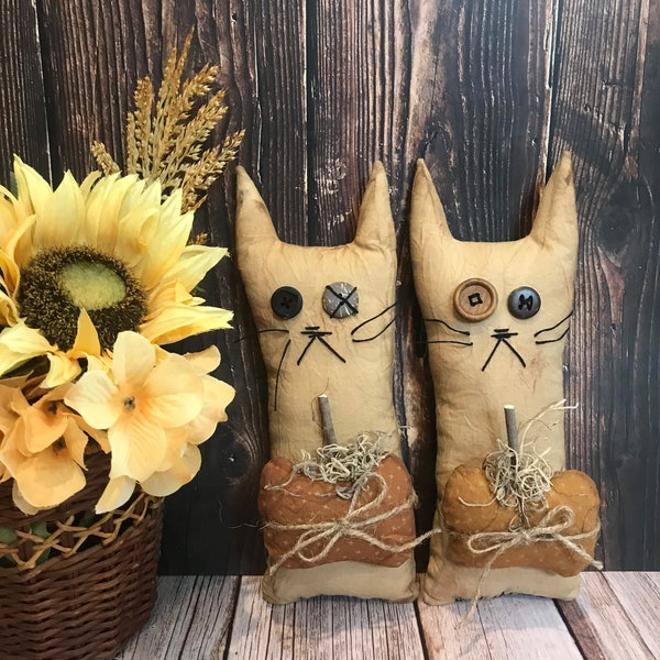 Primitive Cat - Etsy