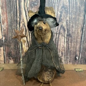 PDF Sewing Pattern - Tilda the Mouse - Primitive Halloween Witch - Mice ...