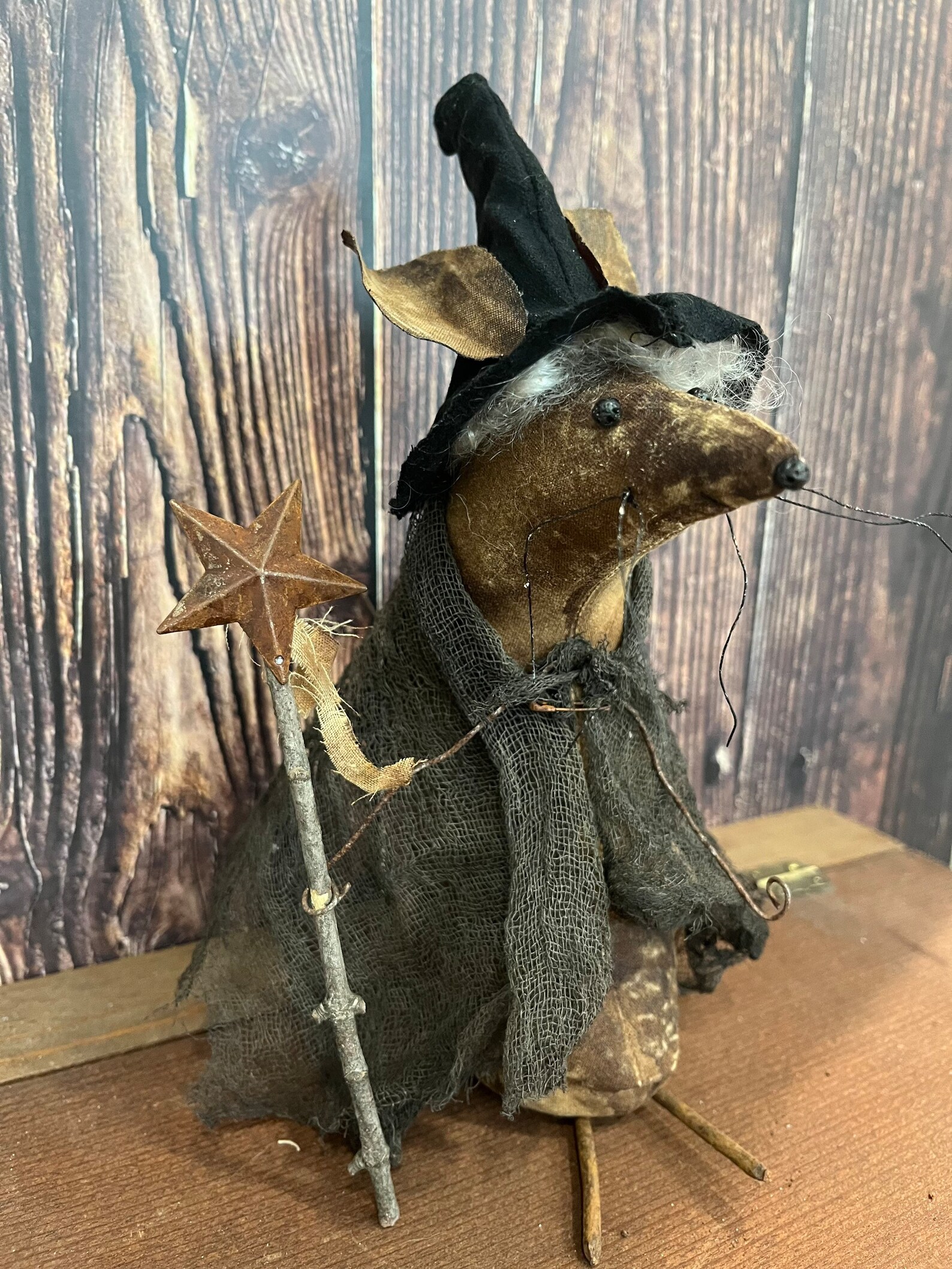 PDF Sewing Pattern - Tilda the Mouse - Primitive Halloween Witch - Mice ...