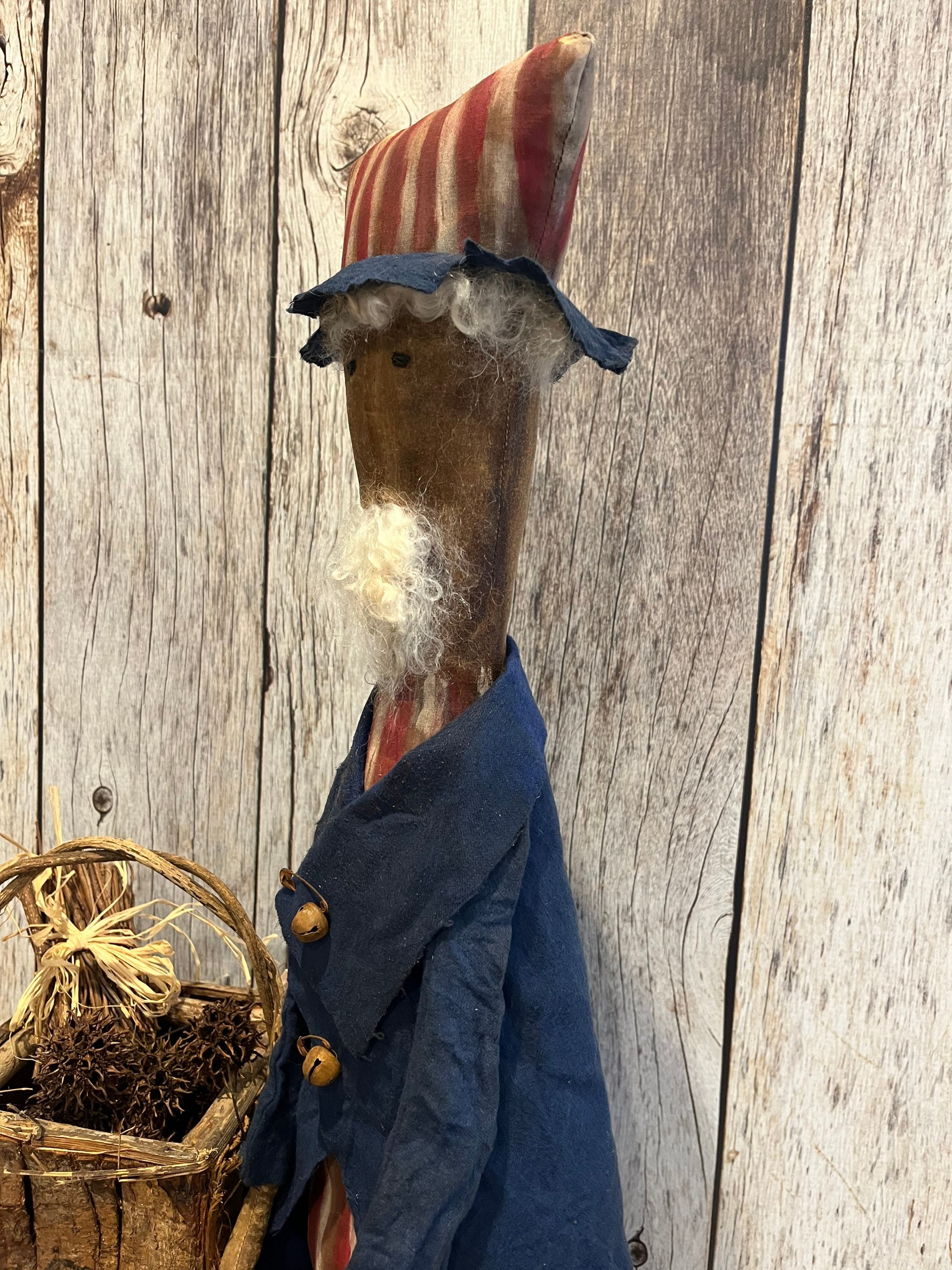 PDF Sewing Pattern: Primitive Uncle Sam Doll, Americana Decor - Etsy