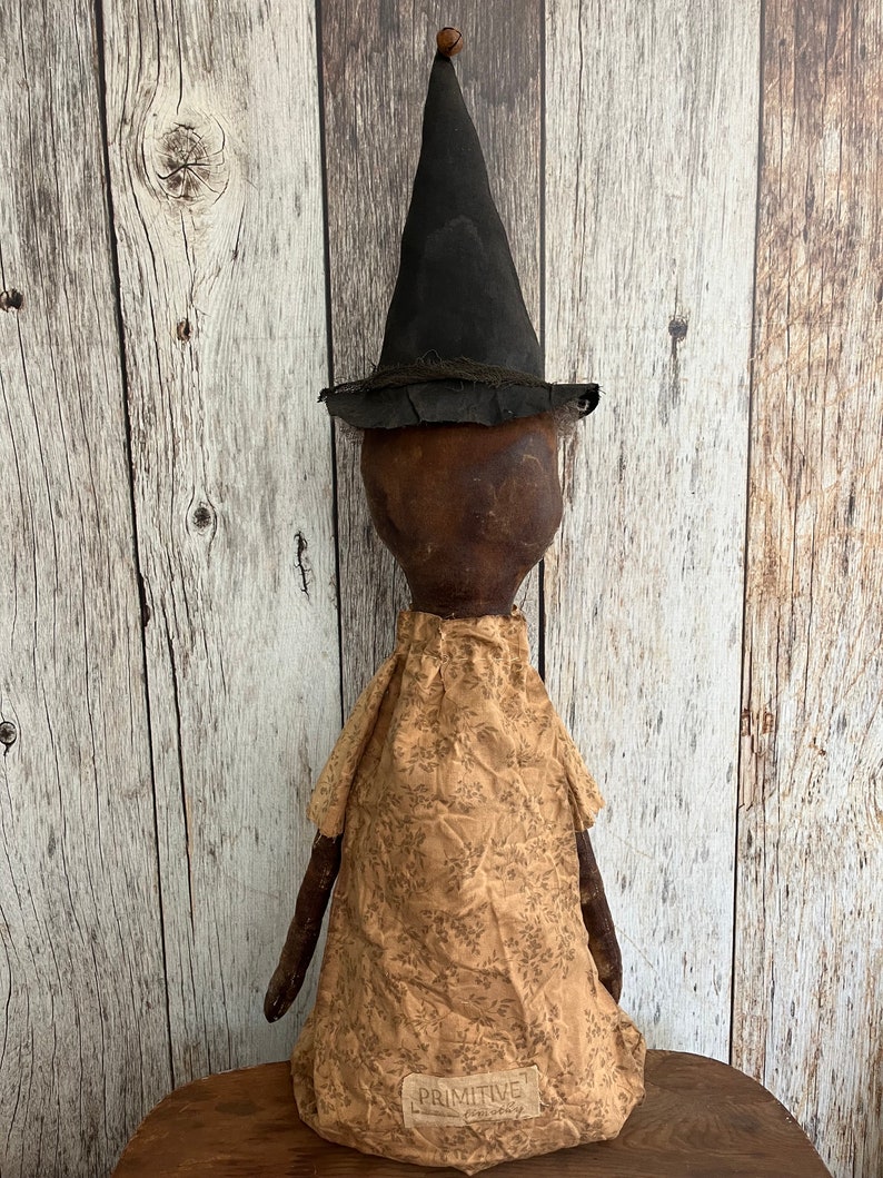 Primitive Witch Doll: Handmade Folk Art Halloween Decor - Etsy