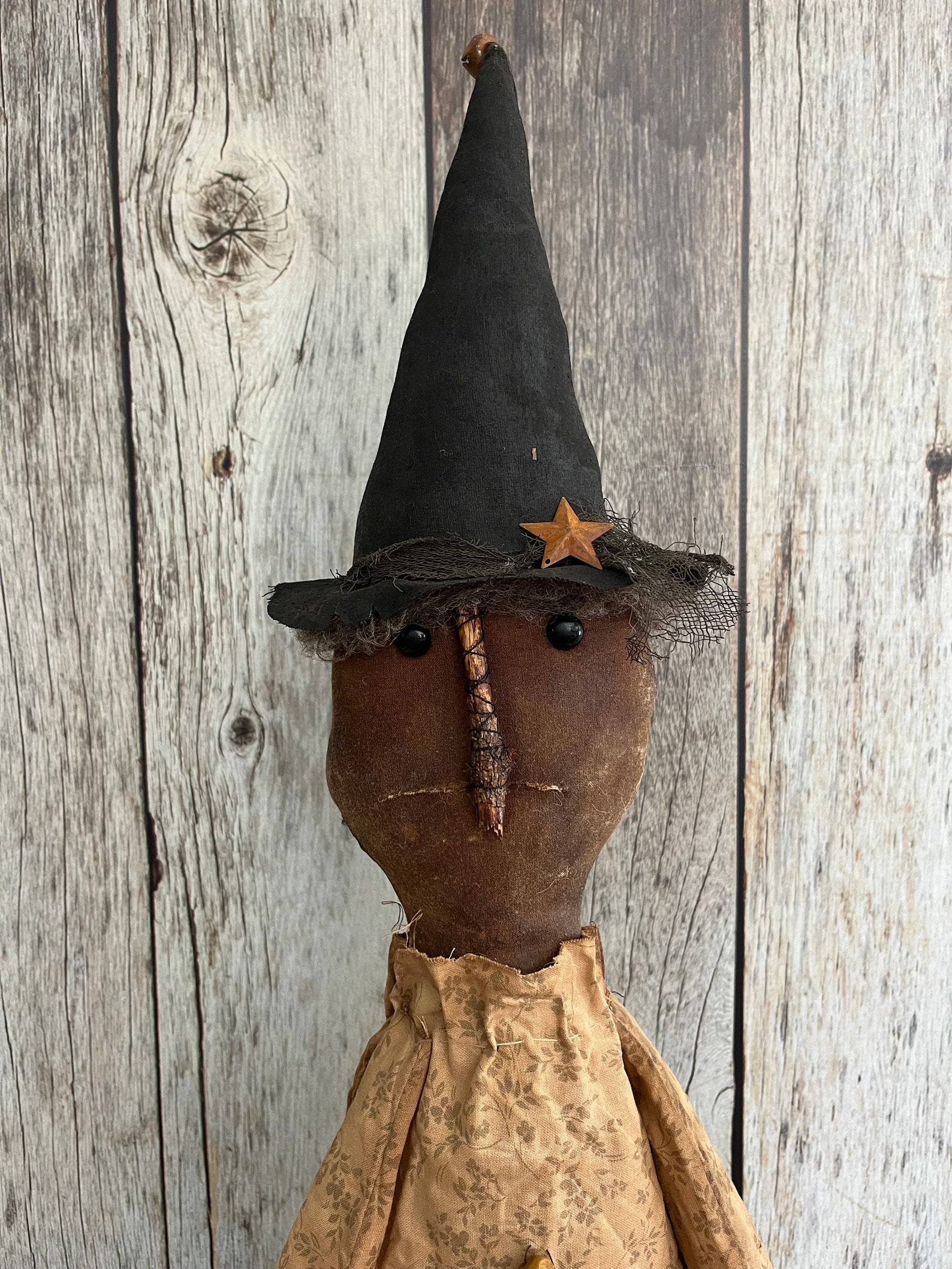 Primitive Witch Doll: Handmade Folk Art Halloween Decor - Etsy