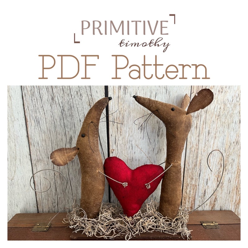 Primitive Valentine - Etsy