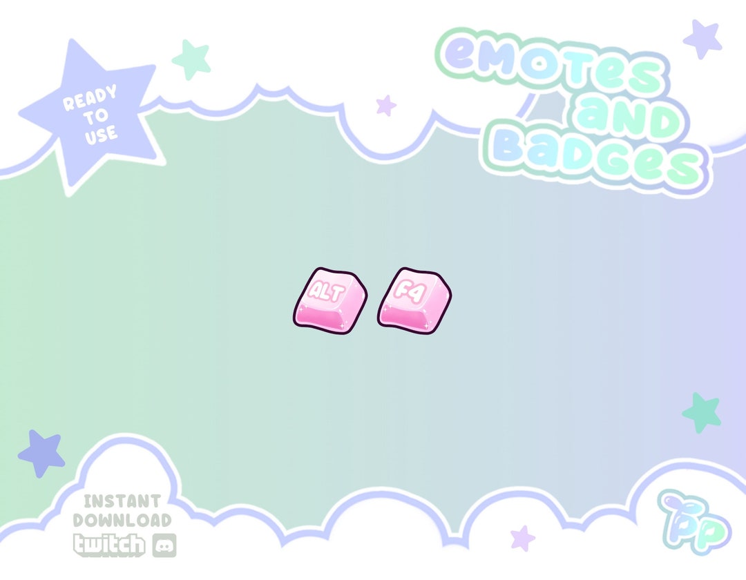 Twitch Emotes and Badges Keycap Alt F4 - Etsy UK