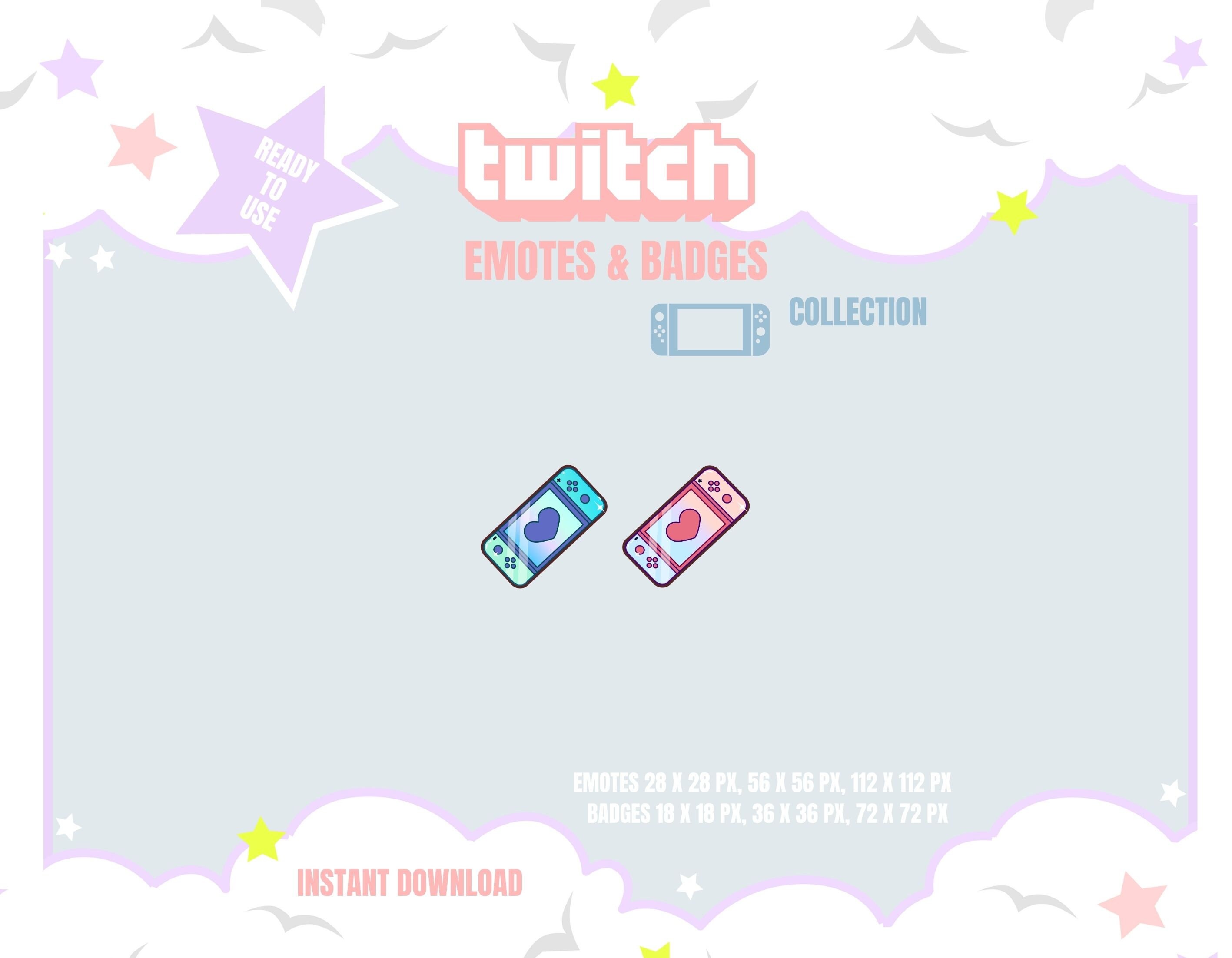 Twitch Emotes and Badges Switch - Etsy