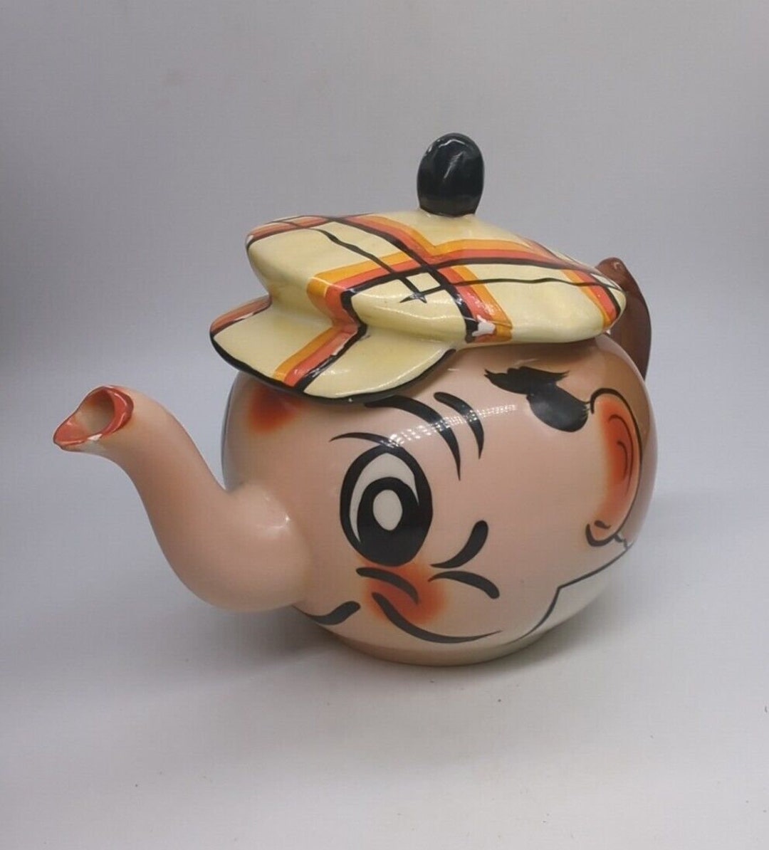 Wade Hand Painted Face With Hat Teapot Made in England - Etsy