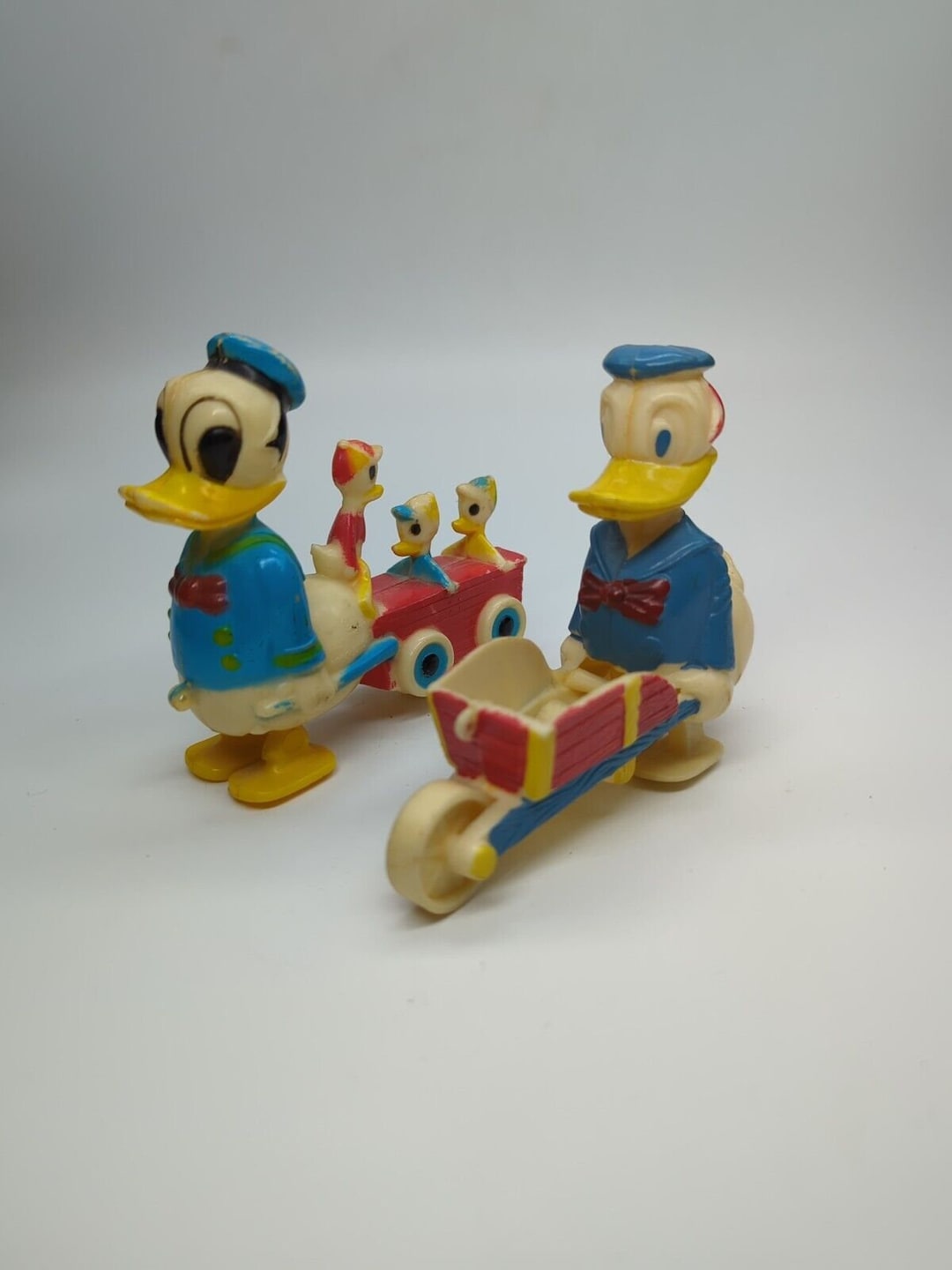 Set of 2 Walt Disney Donald Duck Ramp Walkers W/ Huey Duey Louie ...