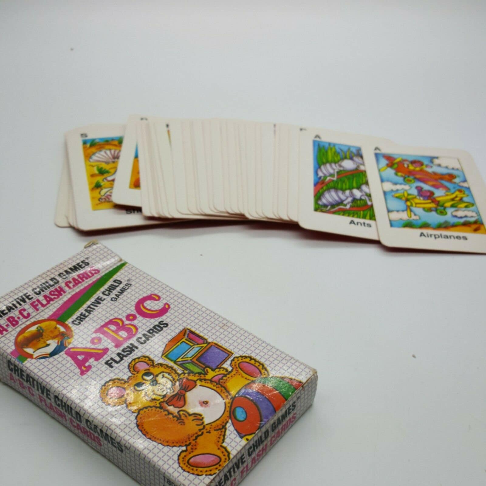 2 Vintage Decks of Creative Child Flash Cards Addition and ABC - Etsy