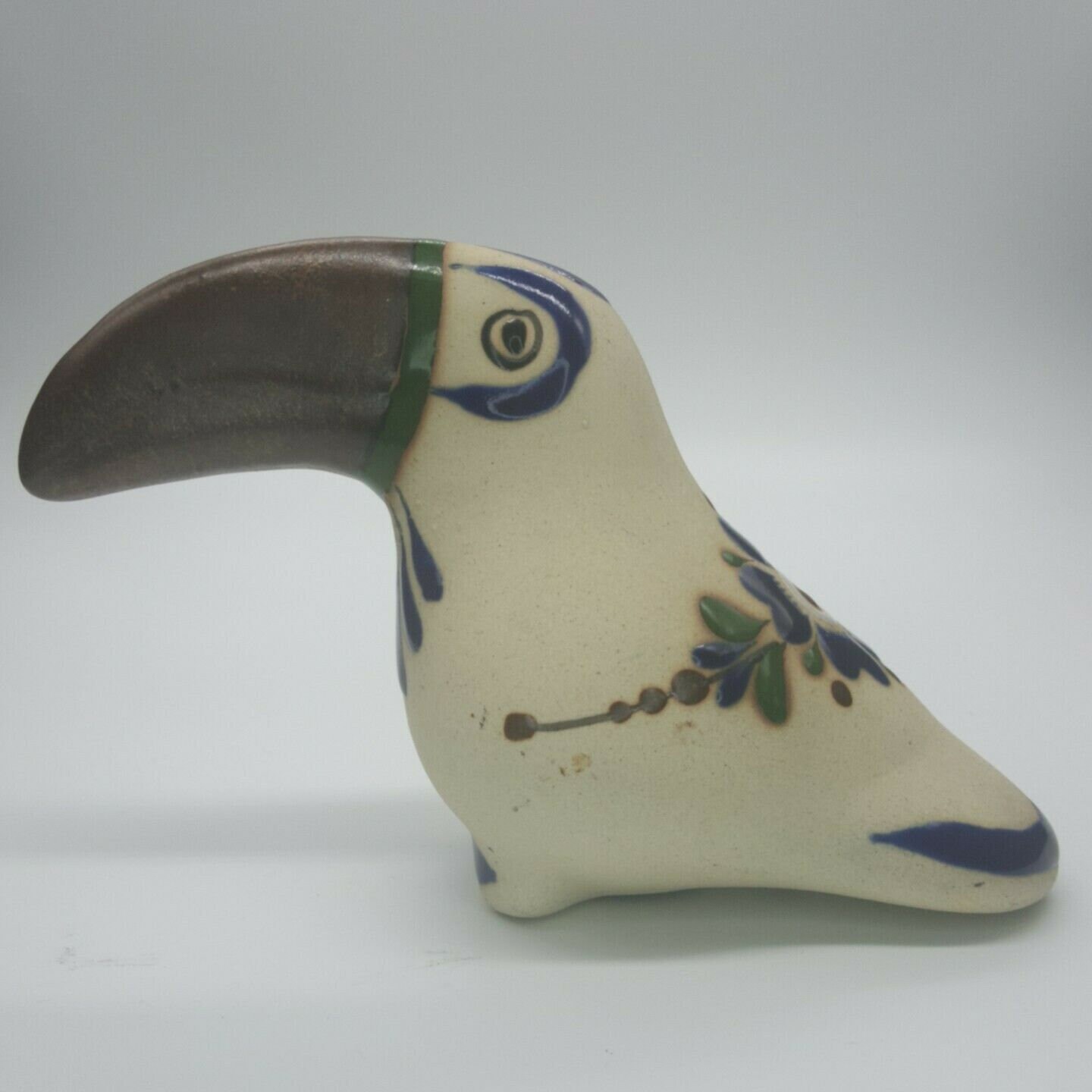 Vintage Mexican Ceramic Hand Painted Toucan Tropical Colorful Bird ...