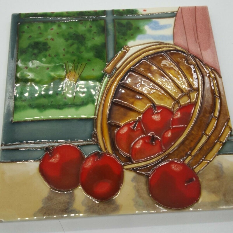 Apple Ceramic Tiles - Etsy