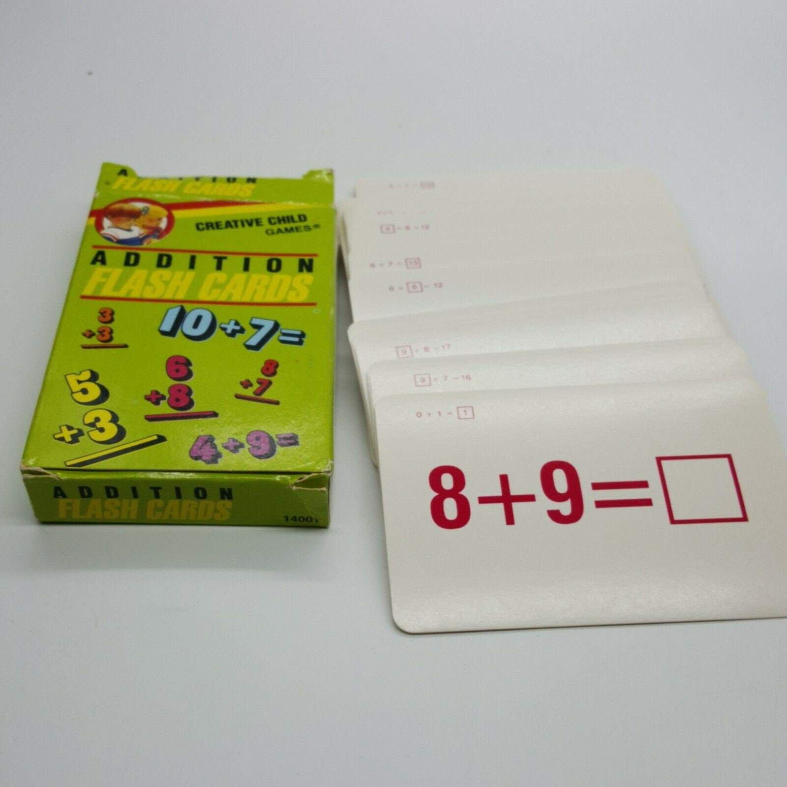 2 Vintage Decks of Creative Child Flash Cards Addition and ABC - Etsy