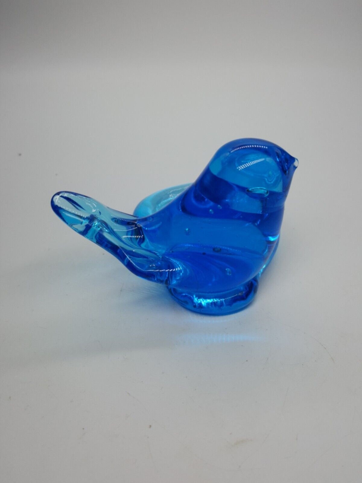 Set of 2 Vintage Cobalt Blue Glass Birds Bluebird One Signed - Etsy