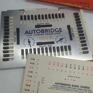 Vintage Autobridge Play-yourself Bridge Game Course by Charles H. Goren ...