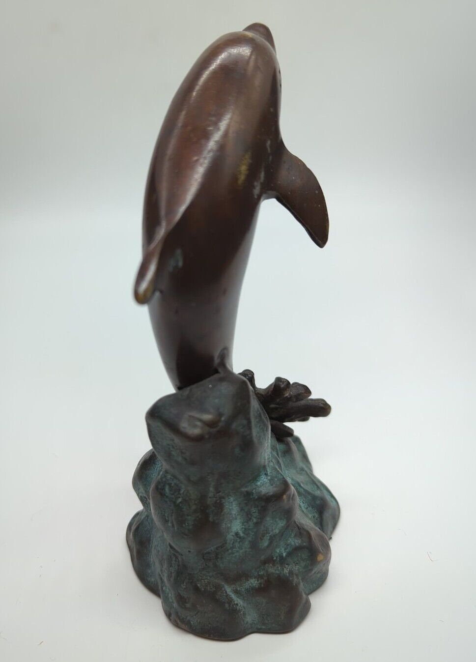 Brass Dolphin Swimming Waves Sculpture Figure Paperweight - Etsy