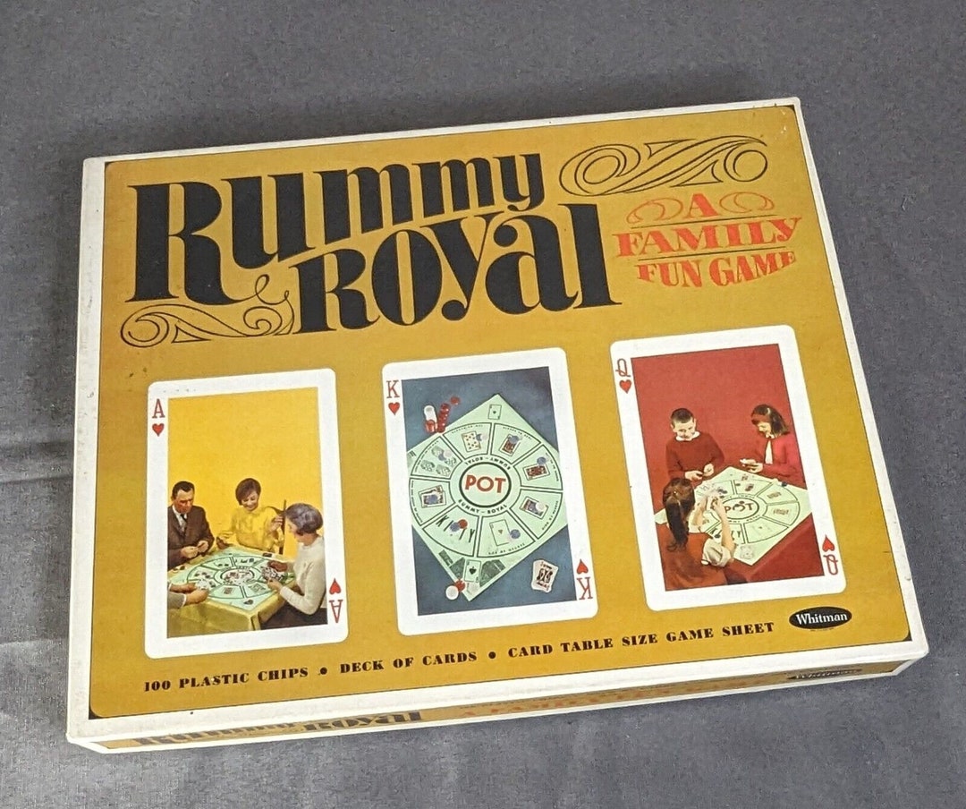 Vintage 1965 Rummy Royal Card Board Game Set by Whitman 4804 - Etsy