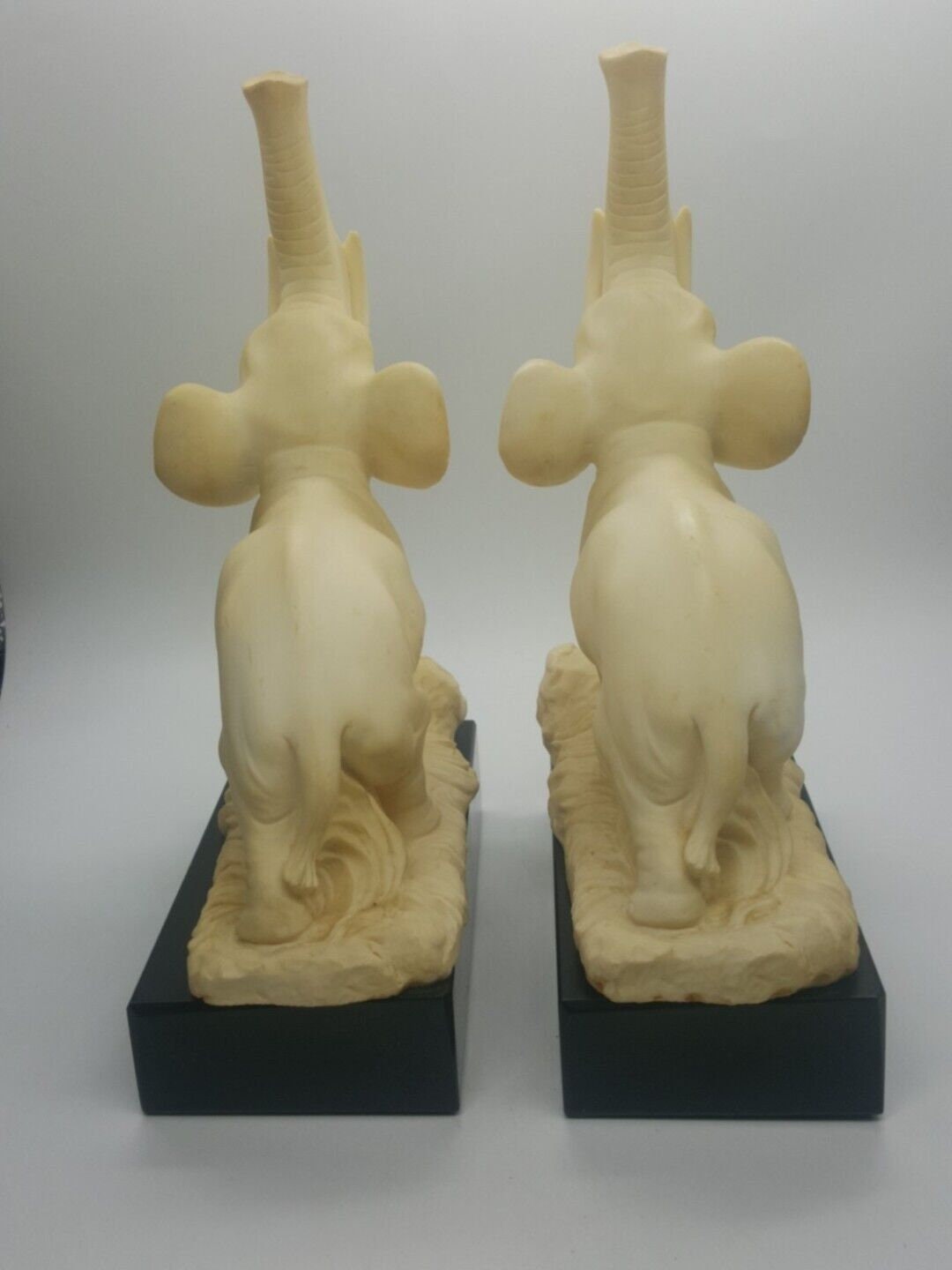 Vintage A. Giannelli Elephant Alabaster Sculptures Bookends - Etsy