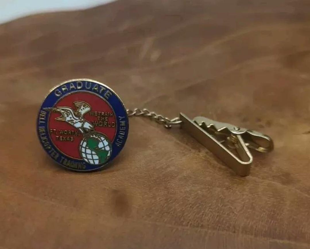 Bell Helicopter Academy Graduate 12kgf Tie Pin and Clip - Etsy