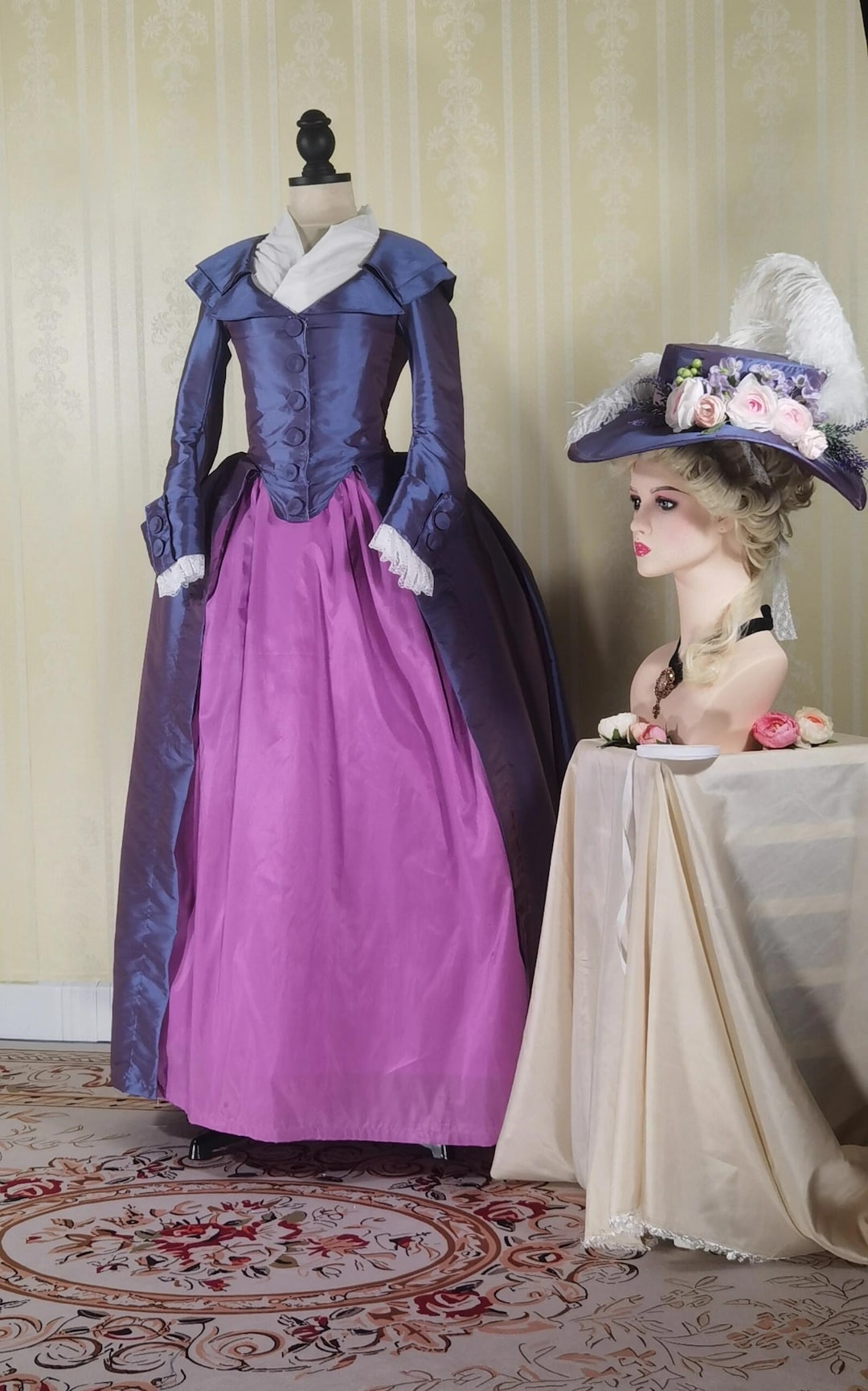 Georgian Redingote Dress 18. Th Century, Custom Made 18th Century Women ...