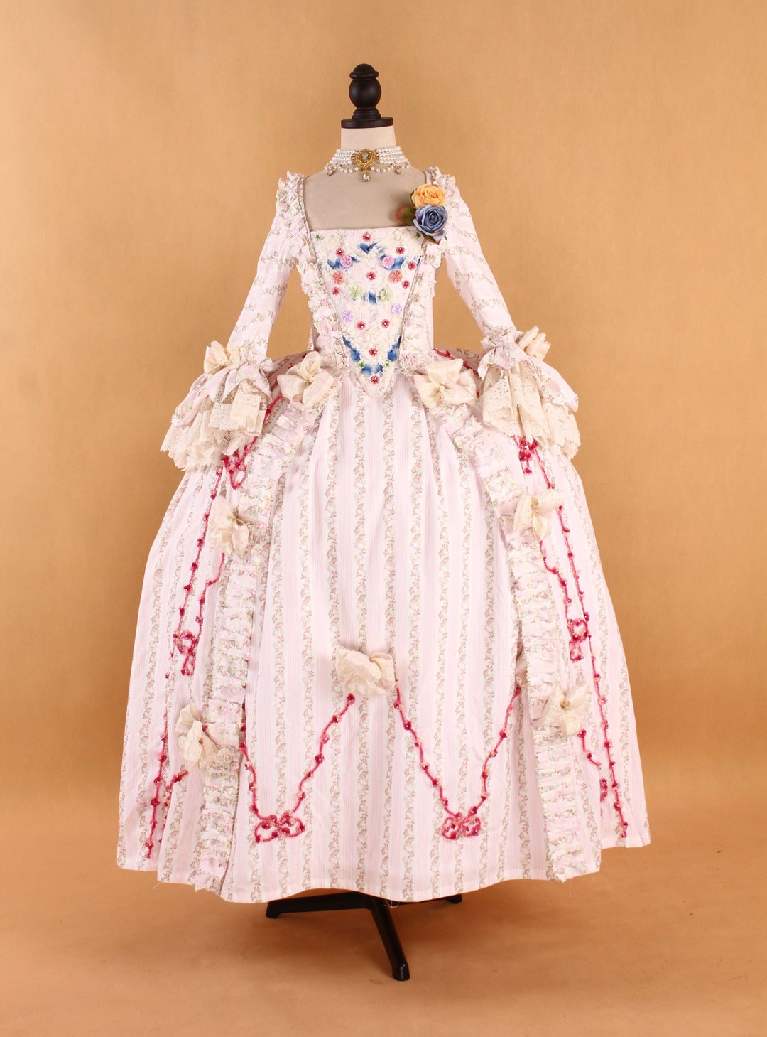 Robe a La Francaise 18th Century Costume Reenactment Marie Antoinette ...