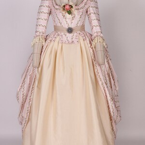Robe a La Polonaise 18th Century Women's Cotton Pattern Dress ...