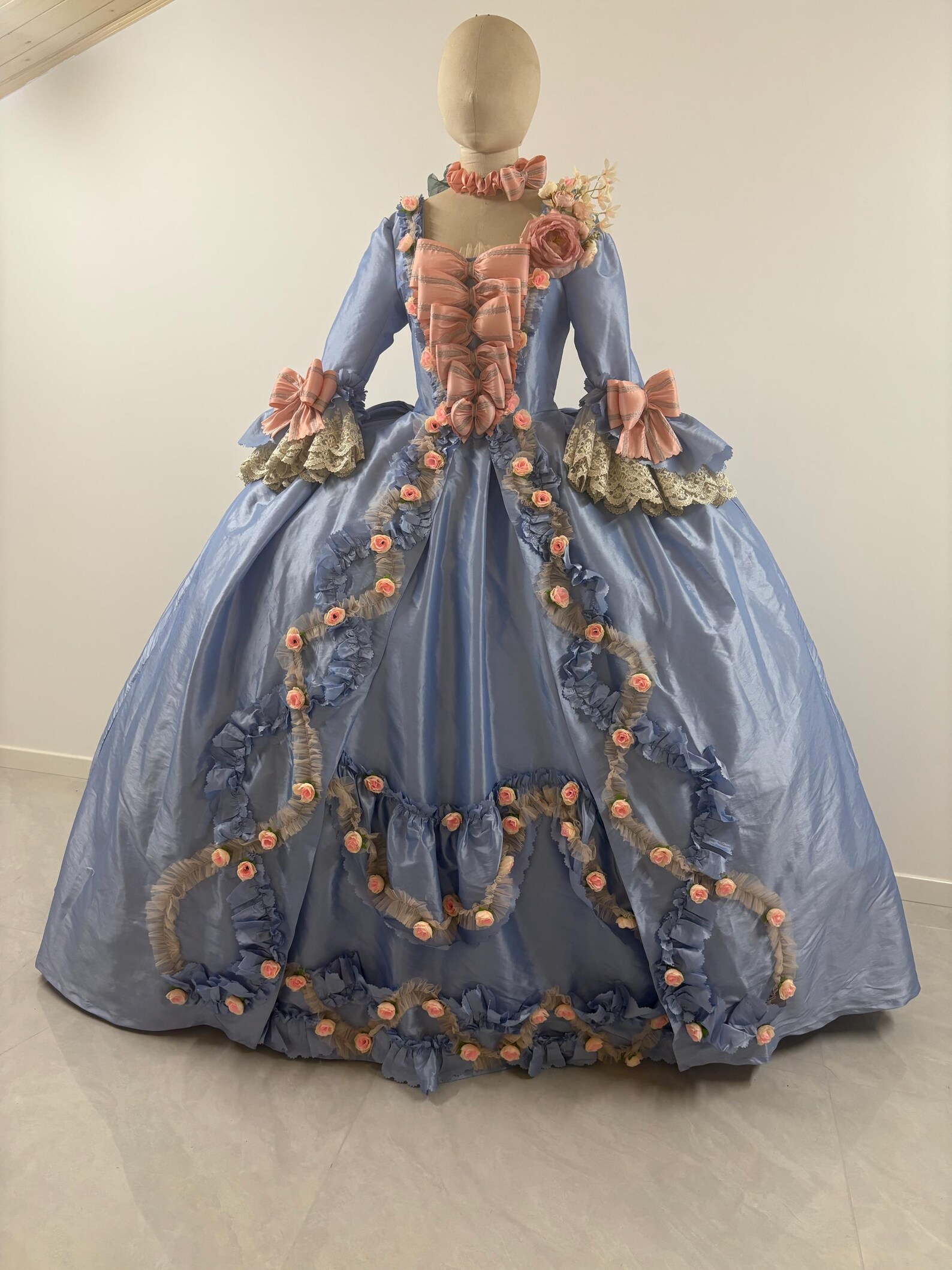 Robe a La Francaise 18th Century Costume Reenactment Marie Antoinette ...