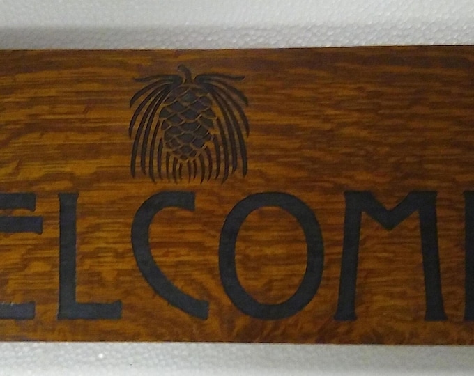 Arts and Crafts Welcome Sign - Etsy