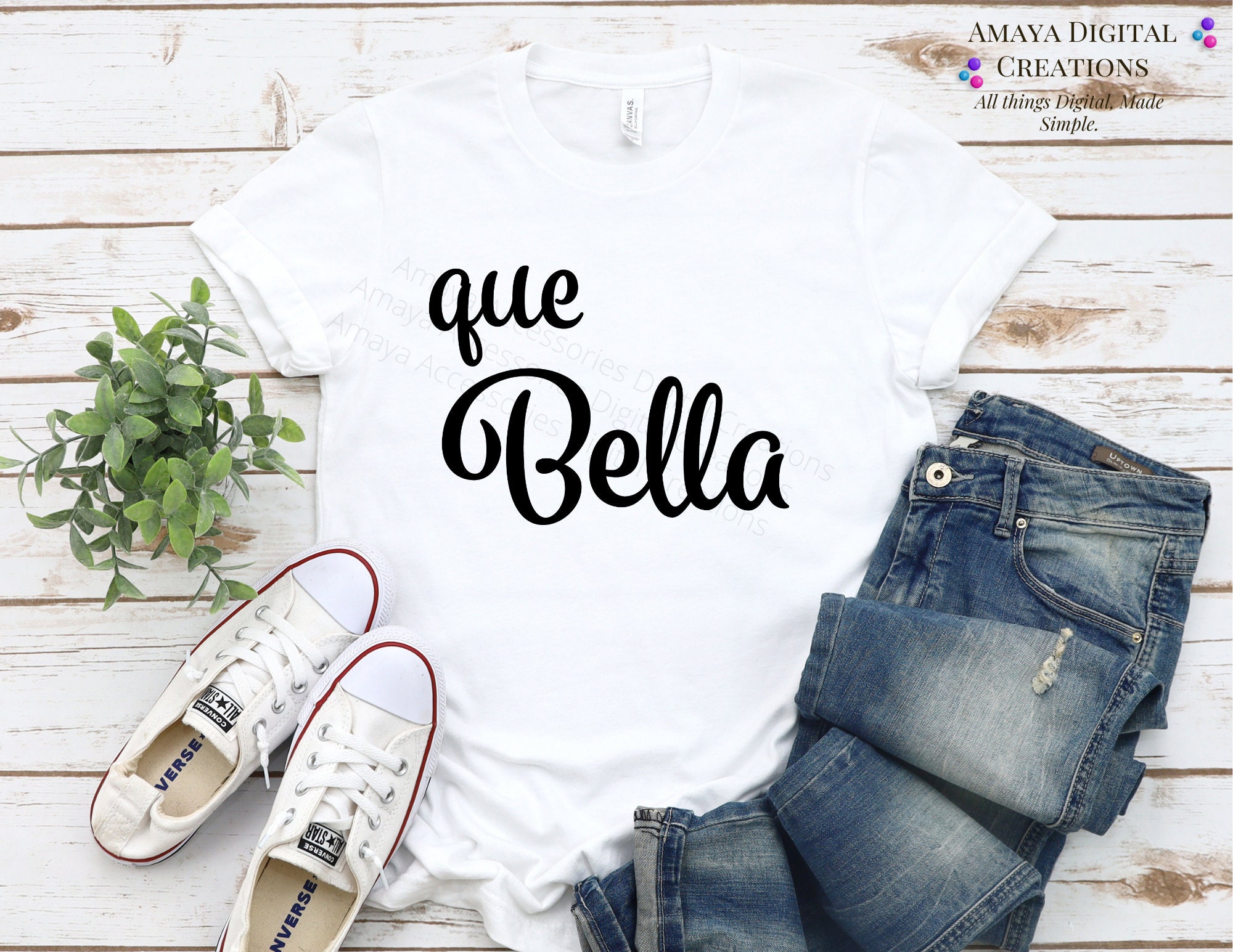 Que Bella SVG Latin Svg Instant Download Cricut Cut Files - Etsy