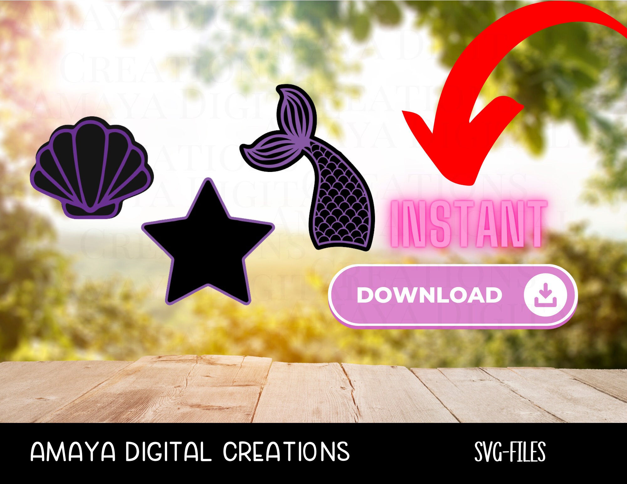 Mermaid Tail, Mermaid Layers, Mermaid Svg Instant Download, Cricut Cut ...
