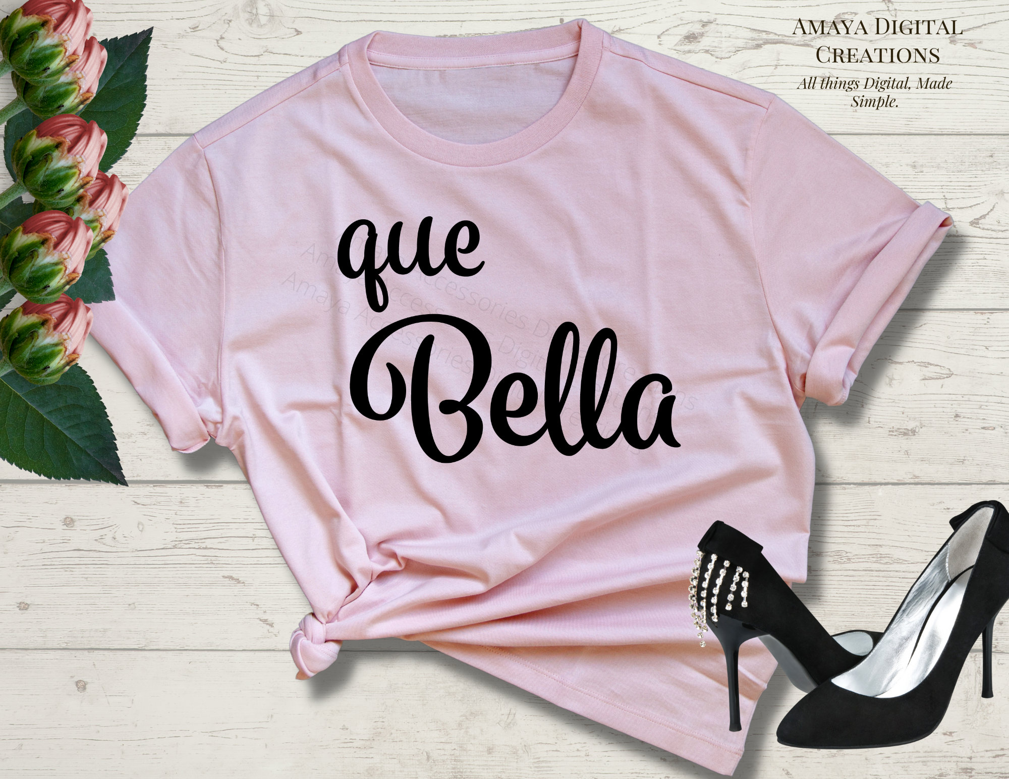 Que Bella SVG, Latin Svg Instant Download, Cricut Cut Files, Download ...