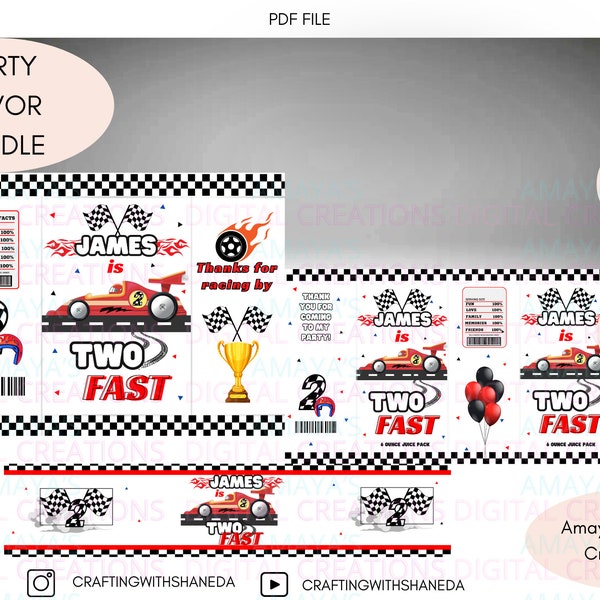 Race Car Snack Box - Etsy