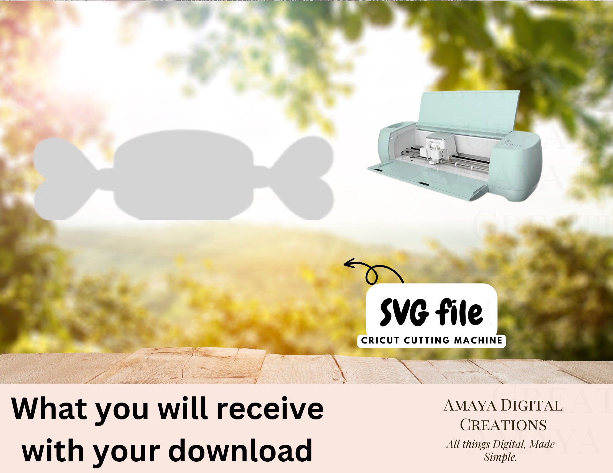 Candy Box Template Digital Cut File SVG PNG Make Your Own Candy Box ...