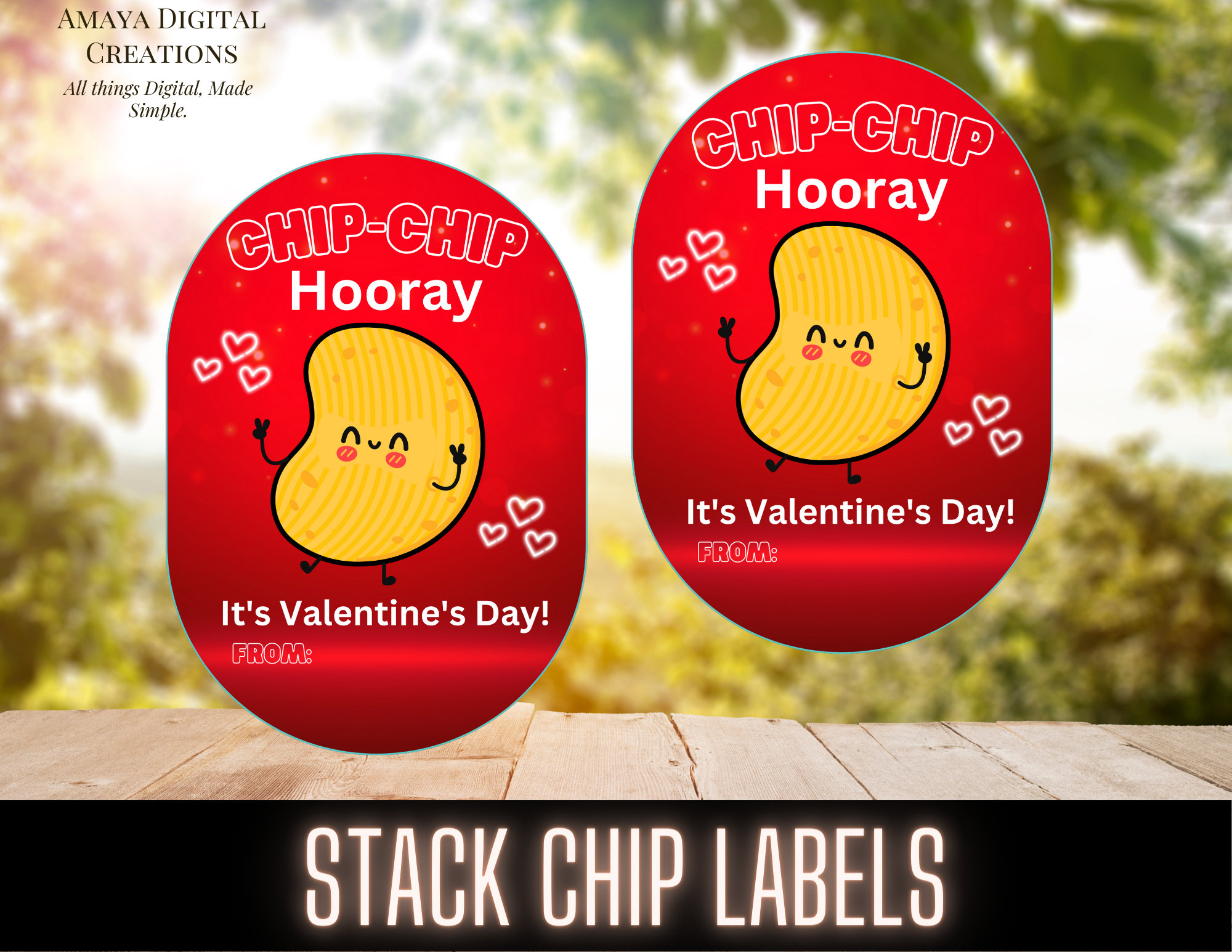 Pringles Snack Size Chips, Chip Hooray Valentine Tags, Classroom Treat ...