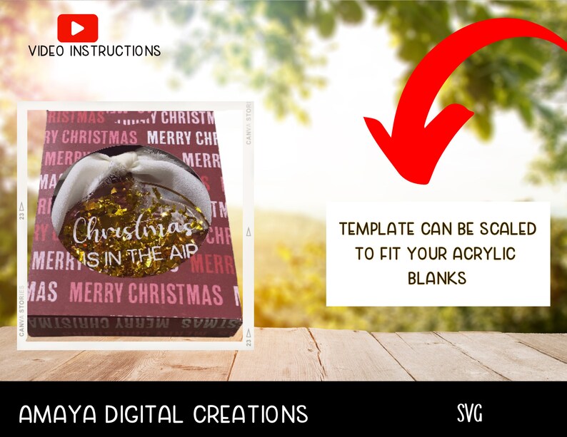 Flat Box Ornament Template | SVG PNG Digital Cut File - Etsy