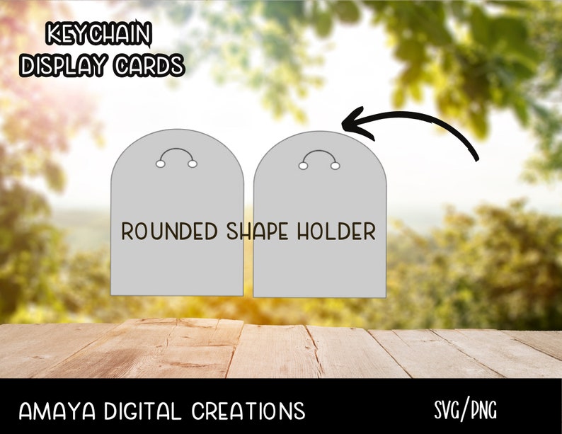 Keyring Template Digital Cut File SVG PNG Make Your Own - Etsy