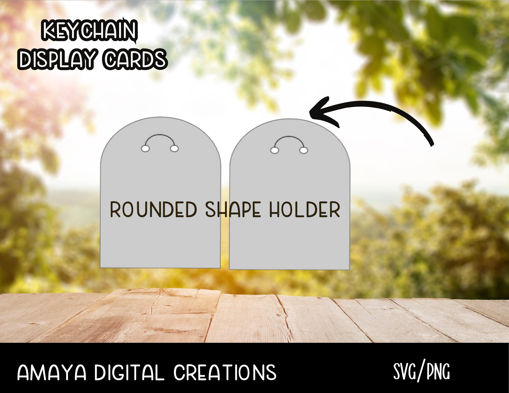 Keyring Template Digital Cut File SVG PNG Make Your Own Keyring Holder ...