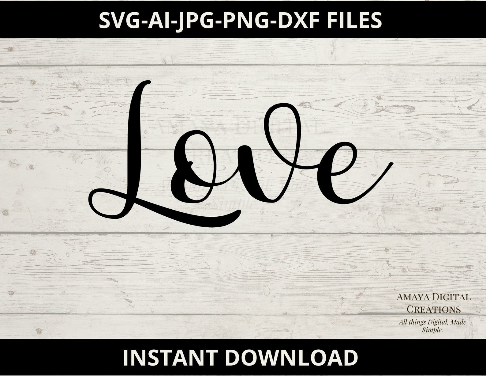 Love Svg Cute Quote Instant Download SVG File - Etsy